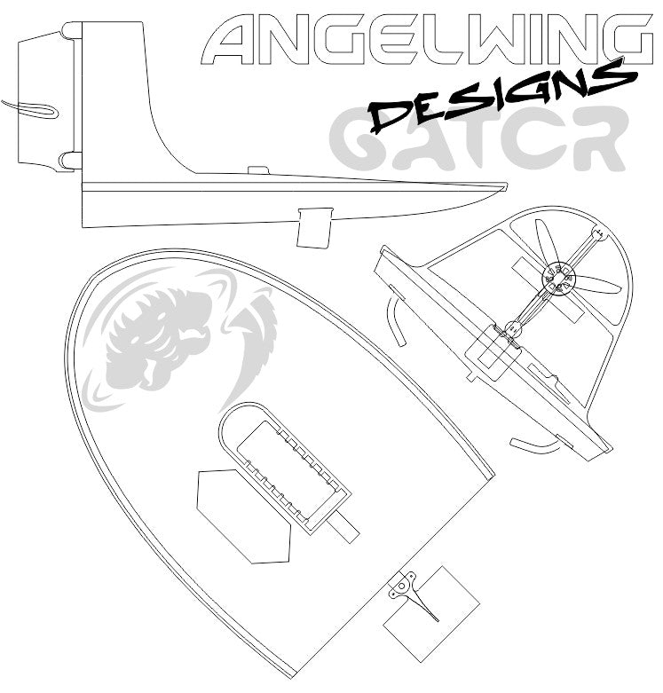 Gator - Mini RC Airboat – Angelwing designs